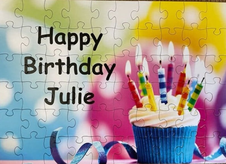 Personalized Happy Birthday Puzzle for Kids, 24-piece or 60-piece ...