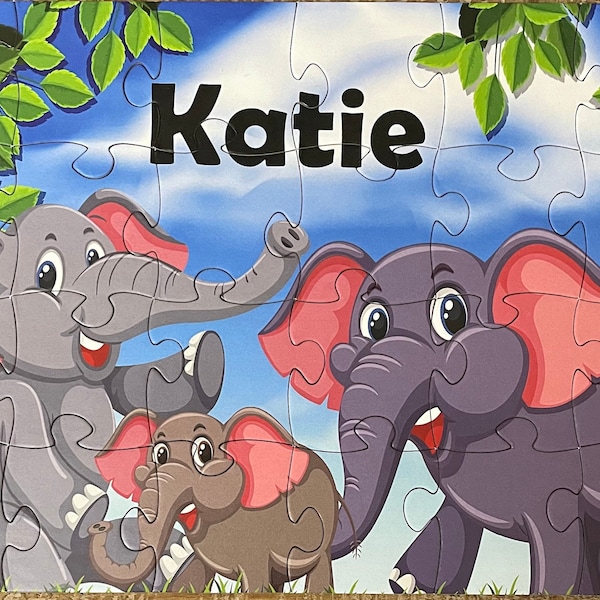 Elephant Puzzle - Etsy