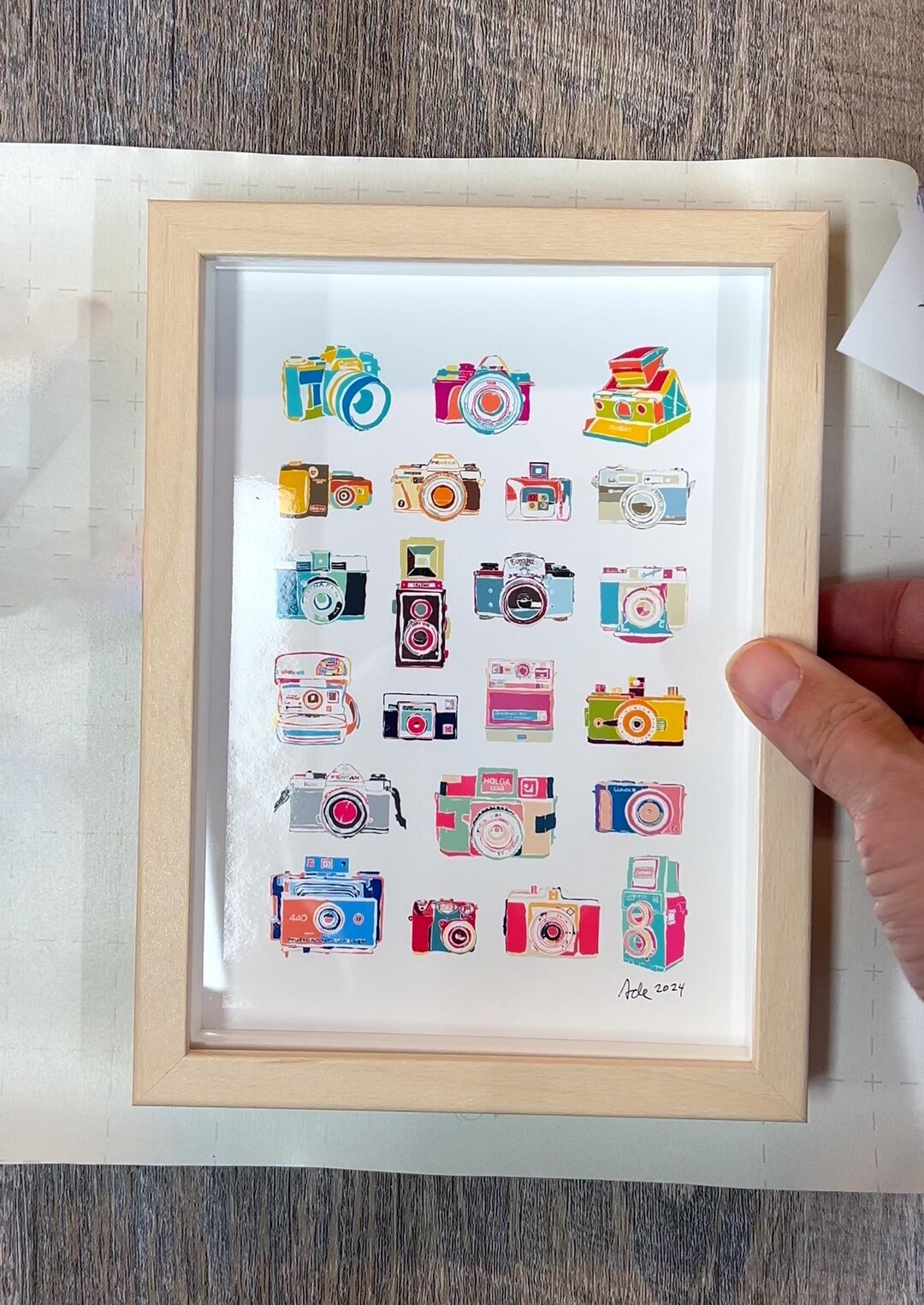 Vintage Camera Collection Print - Etsy