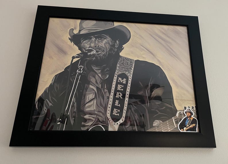 Merle Haggard Sticker! - Etsy