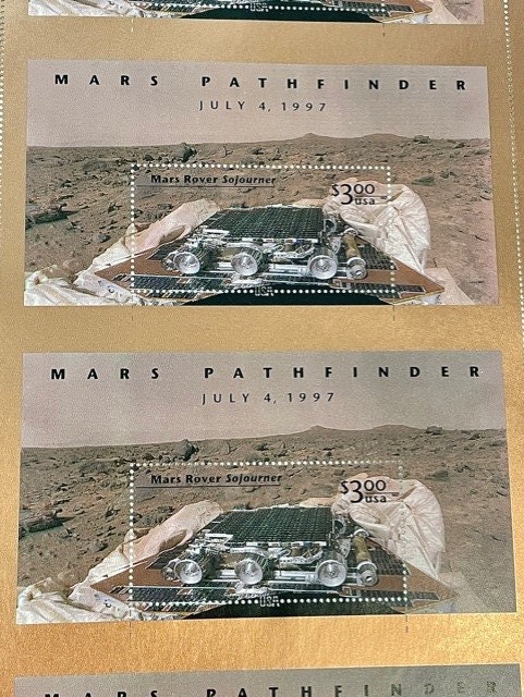 Mars Pathfinder July 4th, 1997 Full Pane Stamp Sheet - Etsy