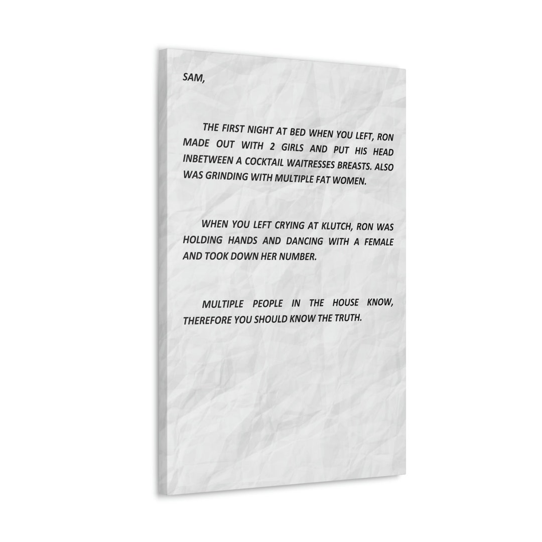 The Note - Jersey Shore Canvas Art - Etsy