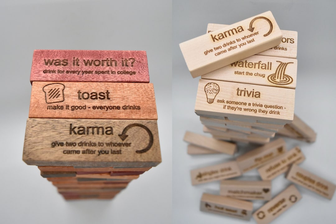 Block Party - Tumbling Tower Drinking Game™ | Tipsy Fun - Bachelorette ...