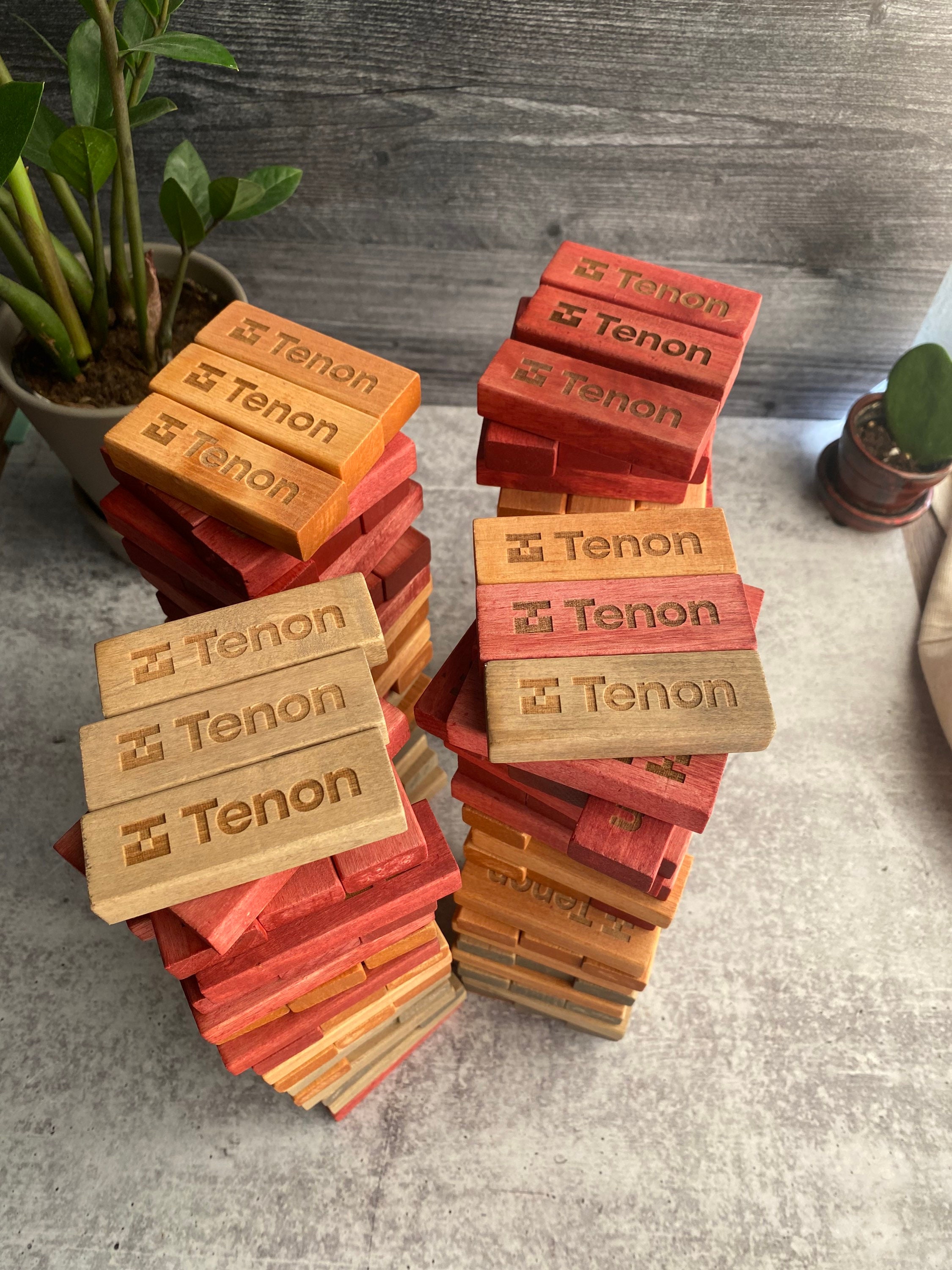 Fully Customizable Block Tower - Logos -company Game - Weddings ...