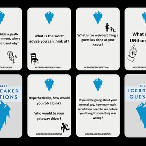The Best Icebreaker Questions - Card Game™ - Family Party Game - Get to ...