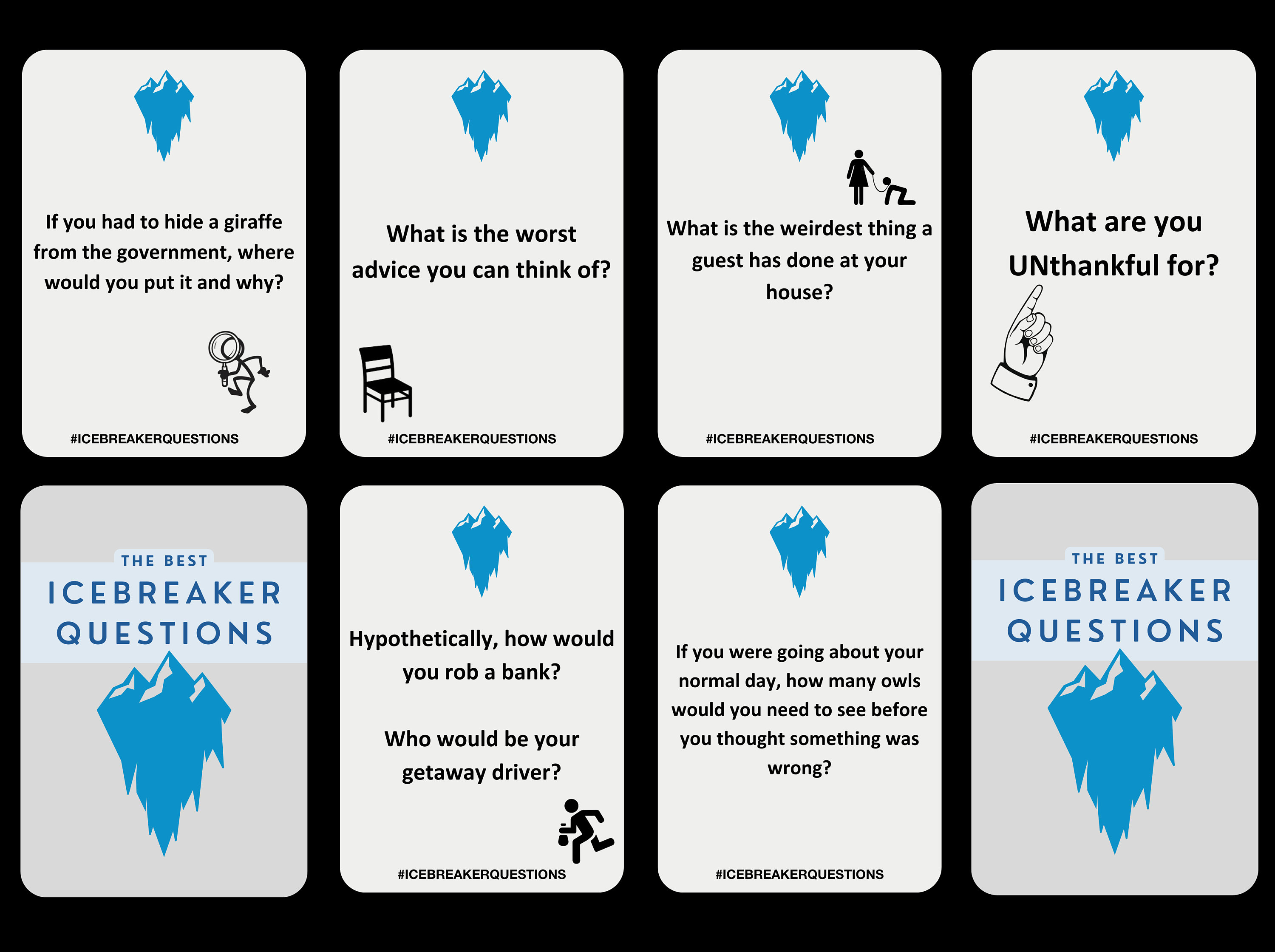 The Best Icebreaker Questions - Card Game™ - Family Party Game - Get to ...