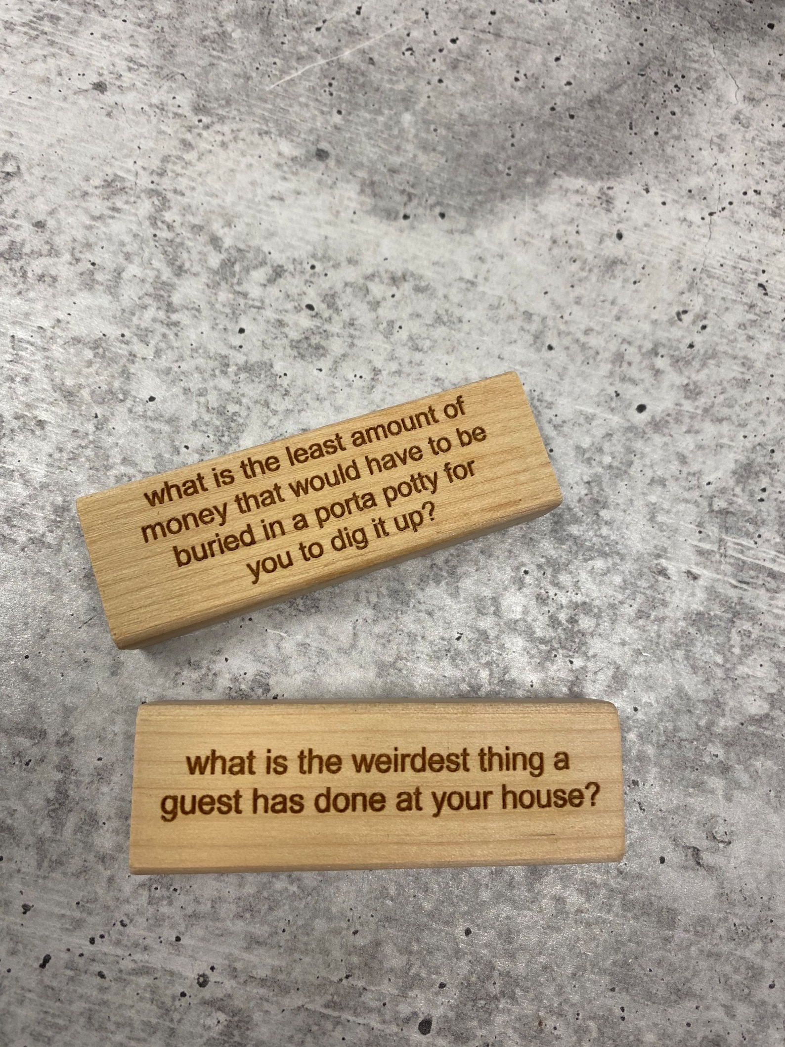 Icebreaker Questions Tumbling Tower Game™ Family Party Game Get to Know ...