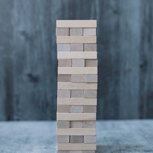 Fully Customizable Block Tower - Logos -company Game - Weddings ...