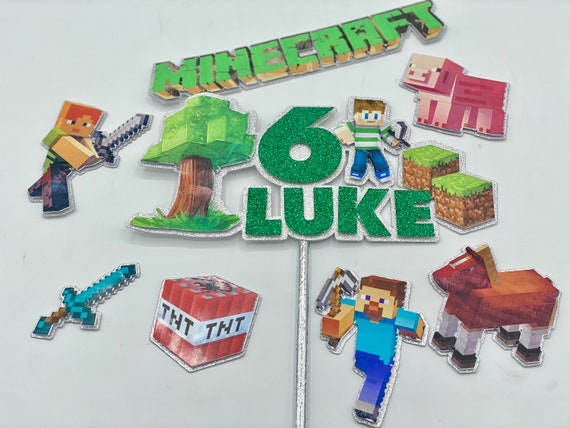 Minecraft Cake Toy Toppers