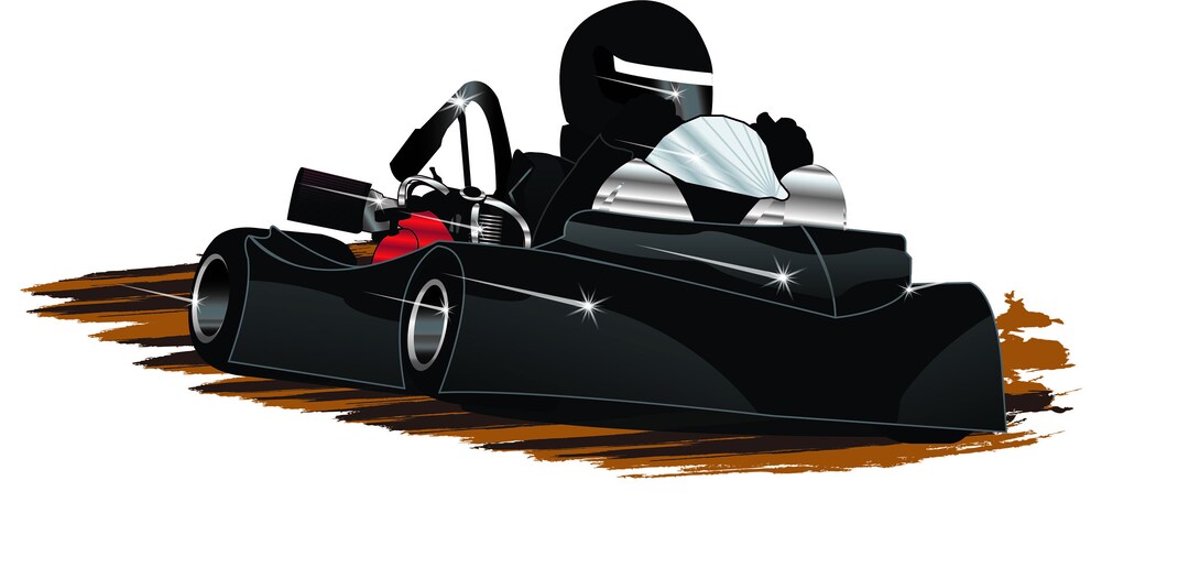 Go Kart Illustration 2 - Etsy