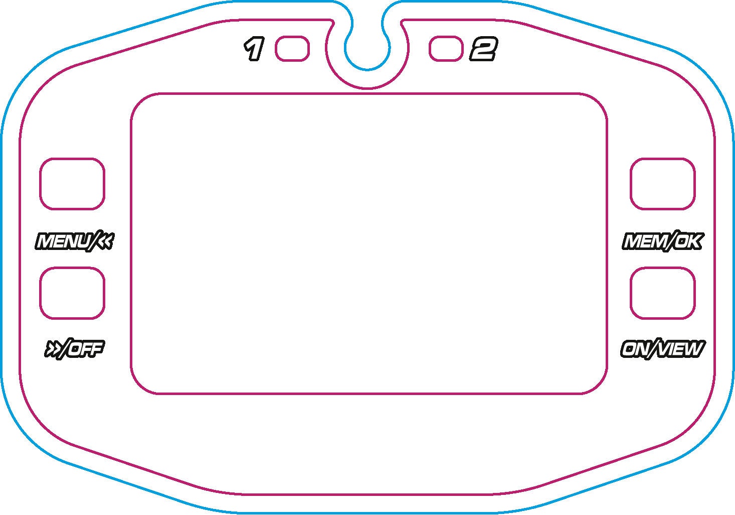 Mychron 4 Tach Decal Template - Etsy