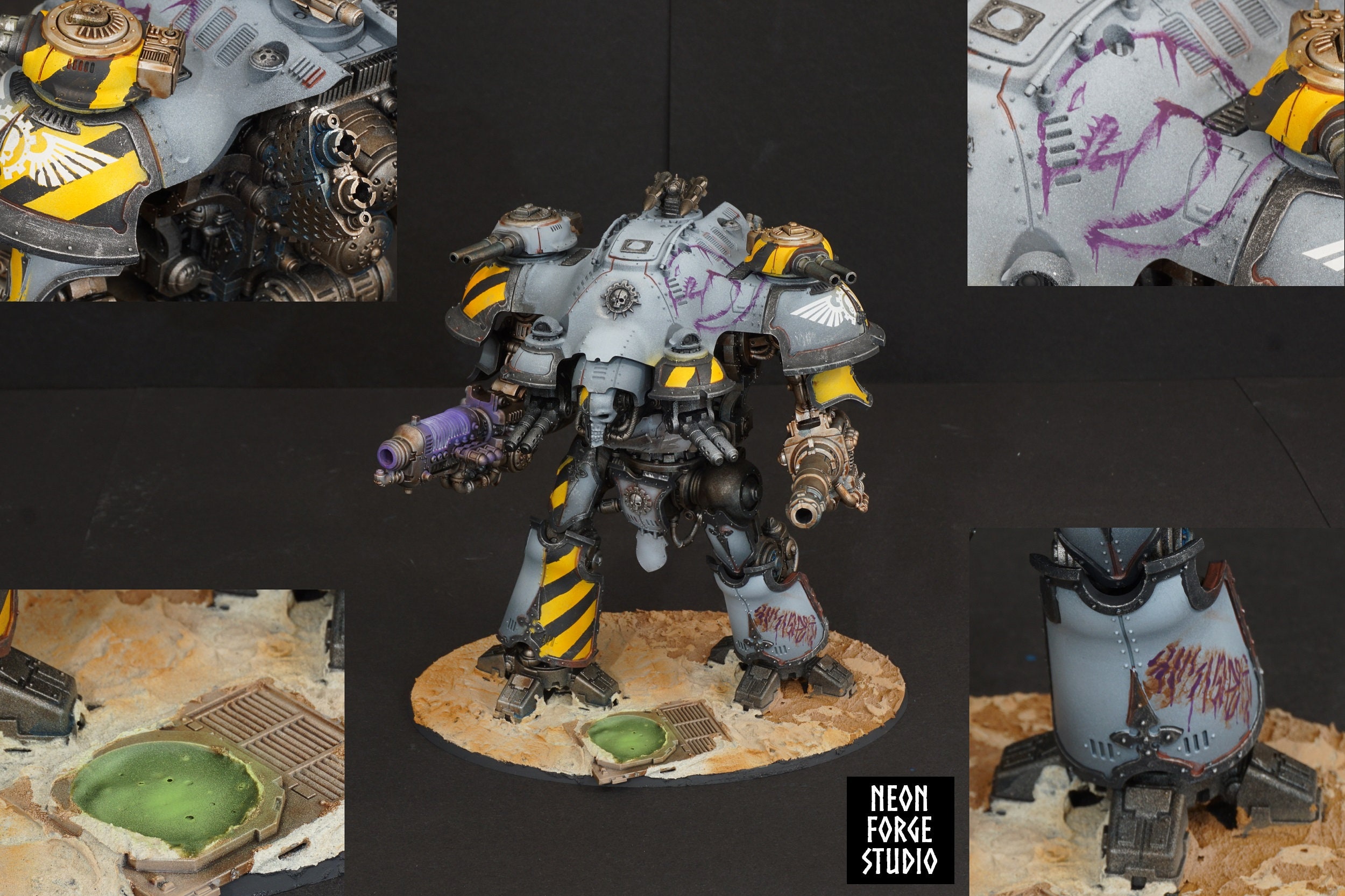 WH40K Imperial Knights Army Questoris X 3, Dominus X 1, Armiger X 7 ...