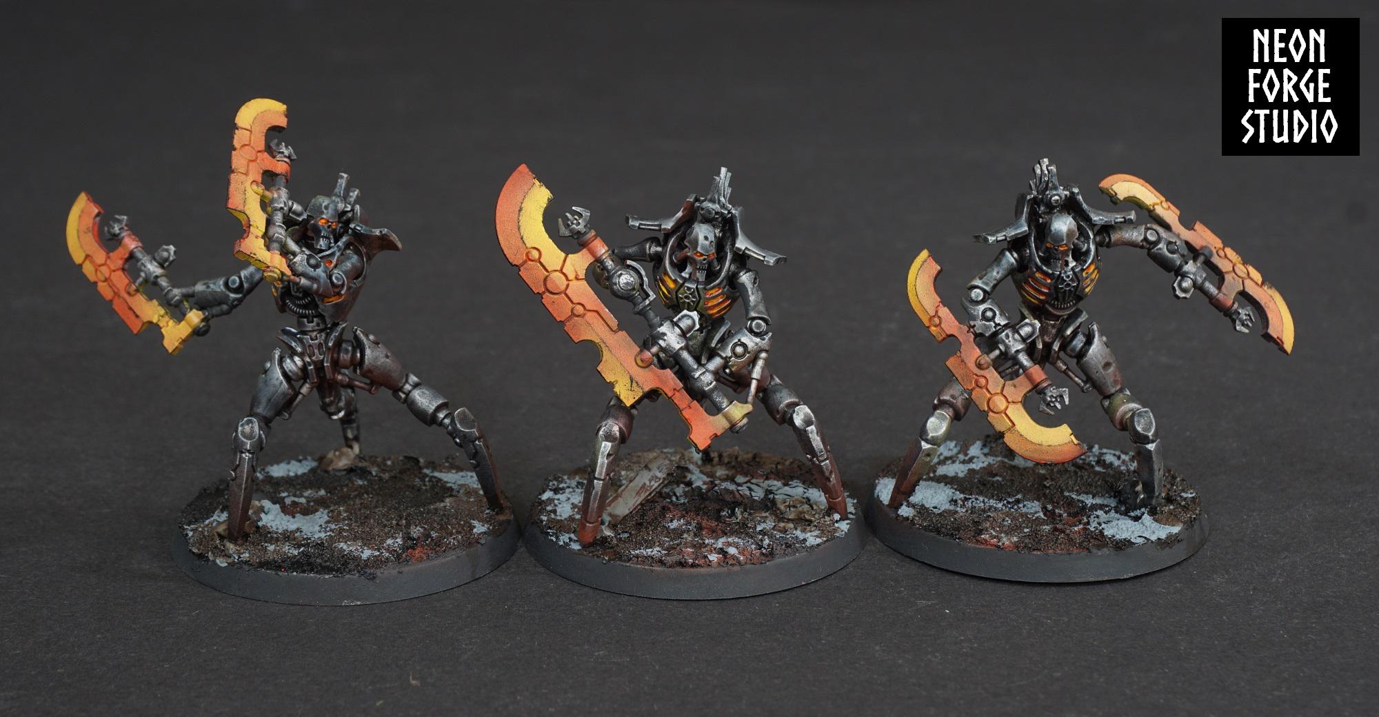 WH40K Necron Army Necron Warriors, Scarab Swarmps, Skorpekh Destroyers ...