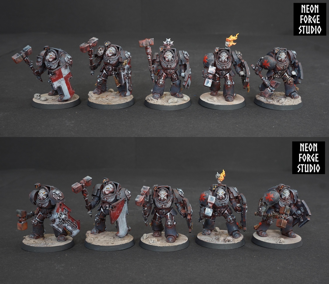 WH40K Black Templars Terminators X10 COMMISSION - Etsy