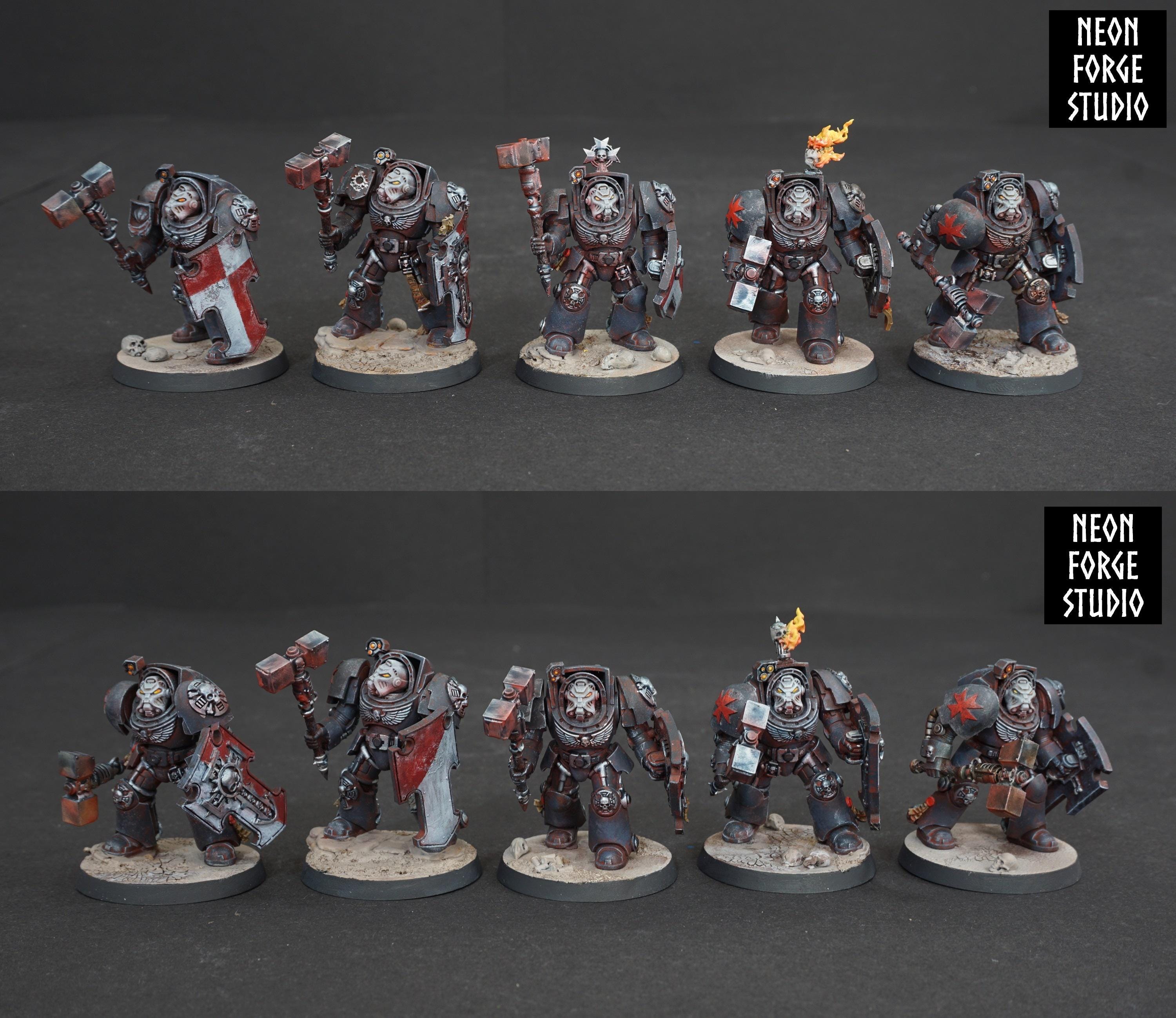 WH40K Black Templars Terminators X10 COMMISSION - Etsy