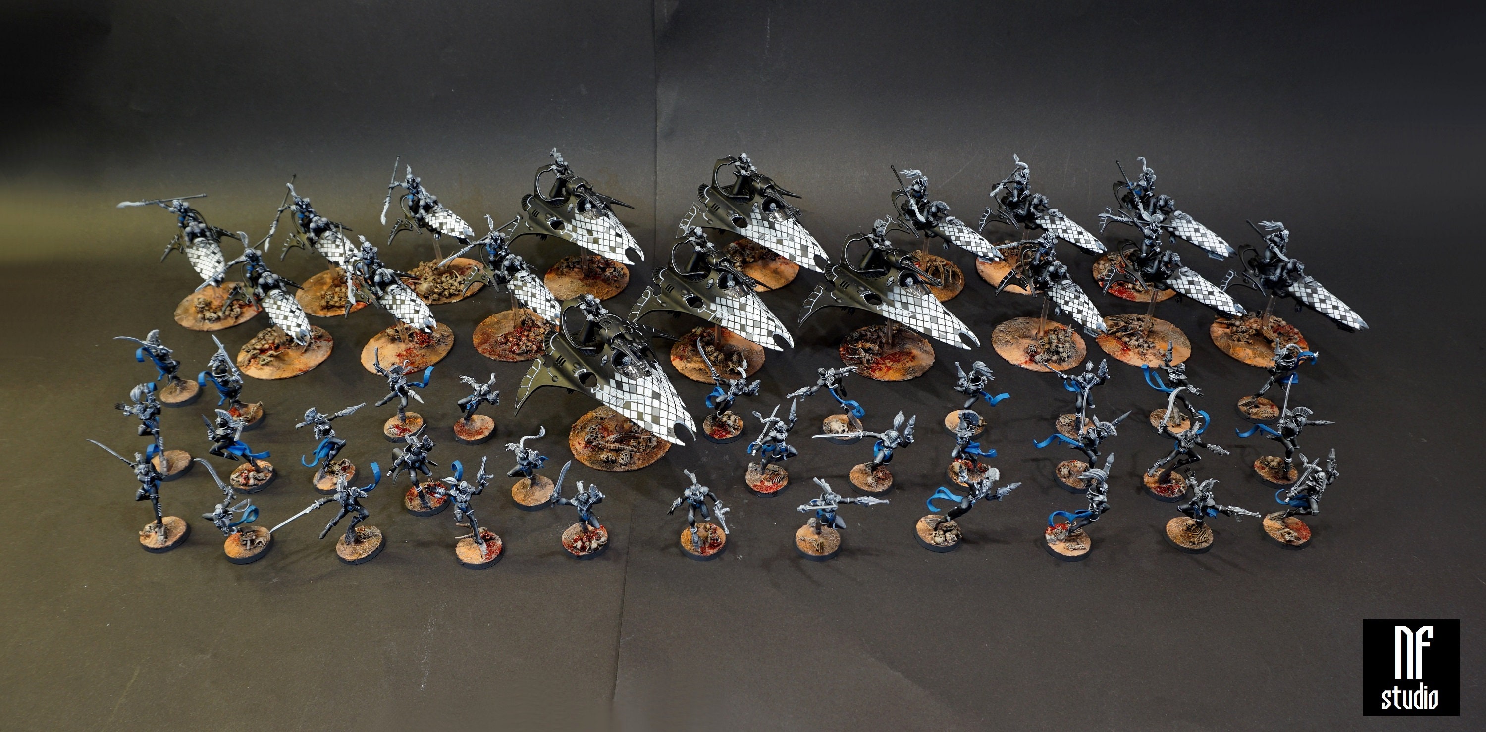 WH40K Harlequin Army Skyweavers Starweavers Troupe Players Shadowseer ...