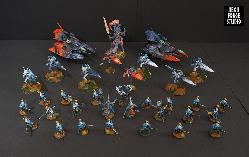 WH40K Craftworld Eldar Army Hemlock Wraithfighter Crimson - Etsy