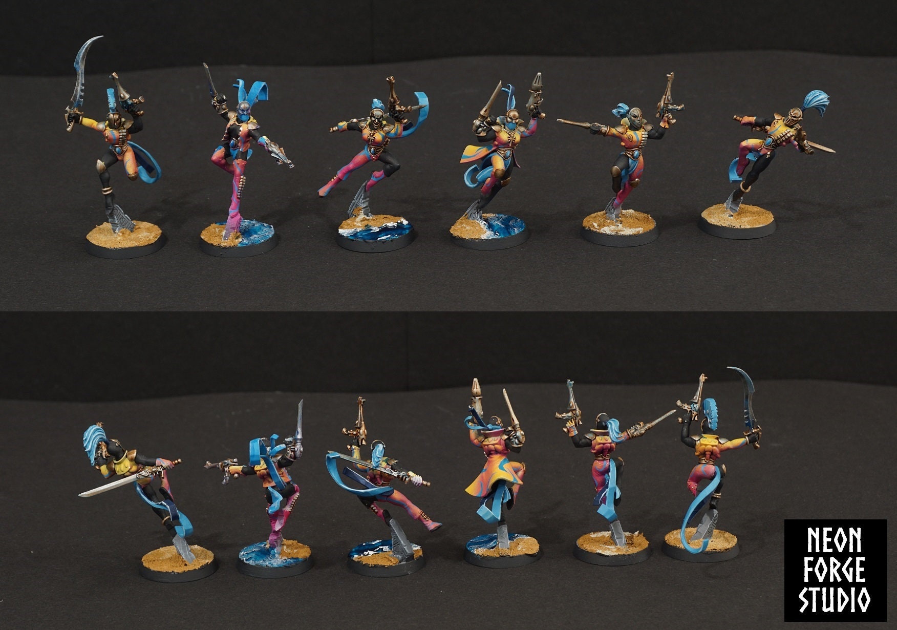 WH40K Harlequin Army Skyweavers Starweavers Troupe Players Shadowseer ...