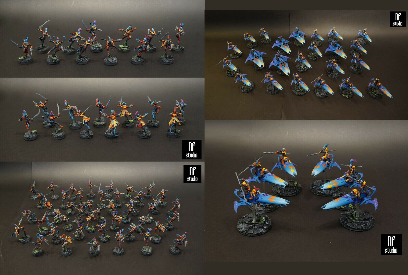 WH40K Harlequin Army Skyweavers Starweavers Troupe Players Shadowseer ...