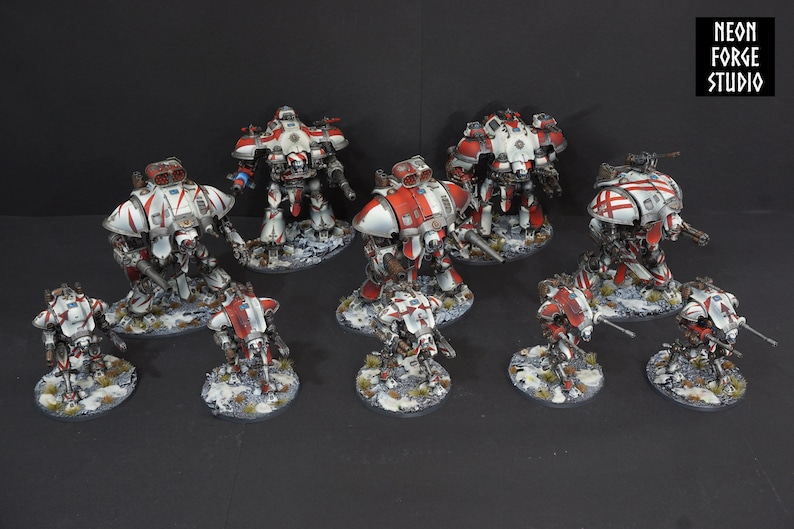 WH40K Imperial Knights Army Questoris X 3, Dominus X 2, Armiger X 5 ...