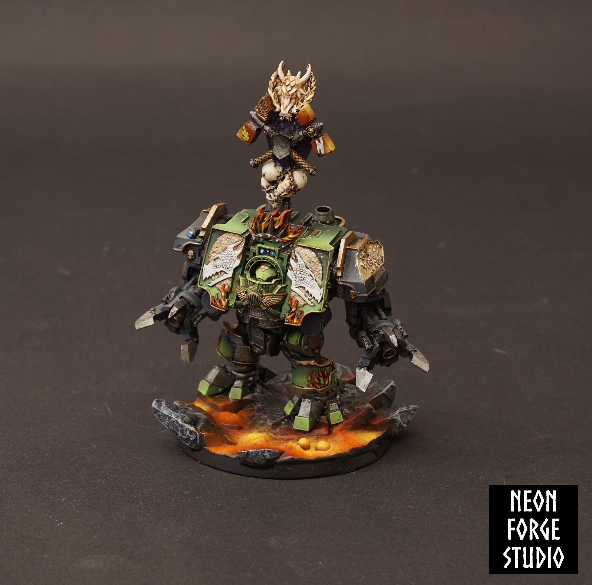 WH40K Space Marines Army Commission Dreadnought Eradicators Salamanders ...