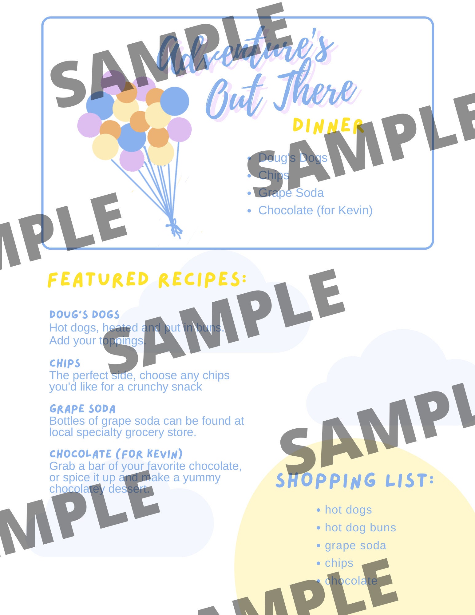 Magical Movie Night Cards (set of 12)- Part 1 - Etsy