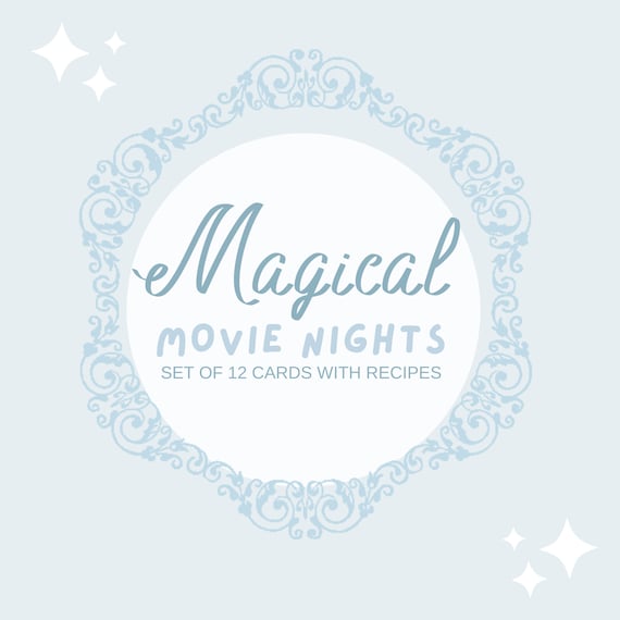 Magical Movie Night Cards set of 12 Part 1 | Etsy