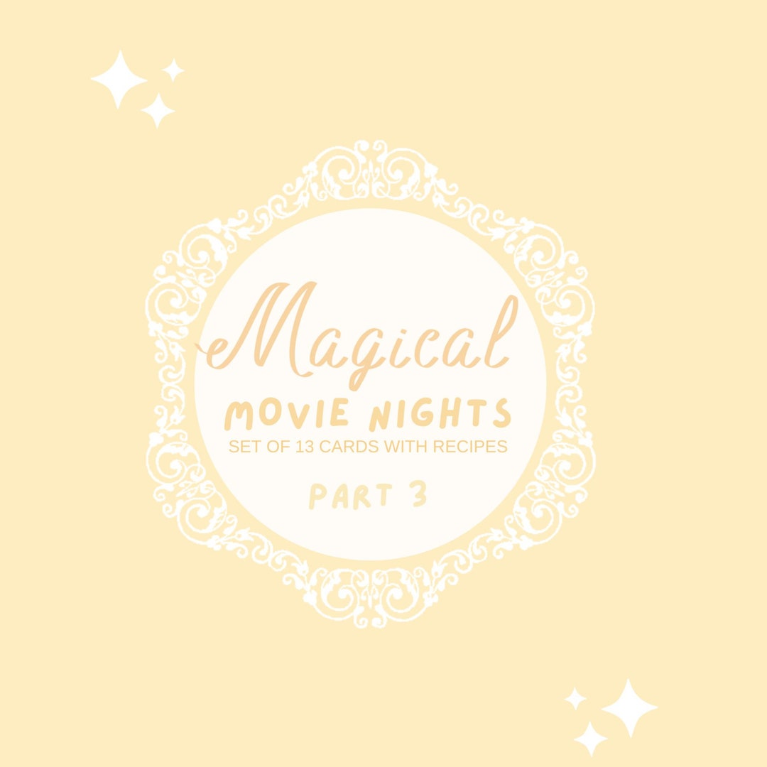 Magical Movie Night Cards (set of 14)- Part 3 - Etsy
