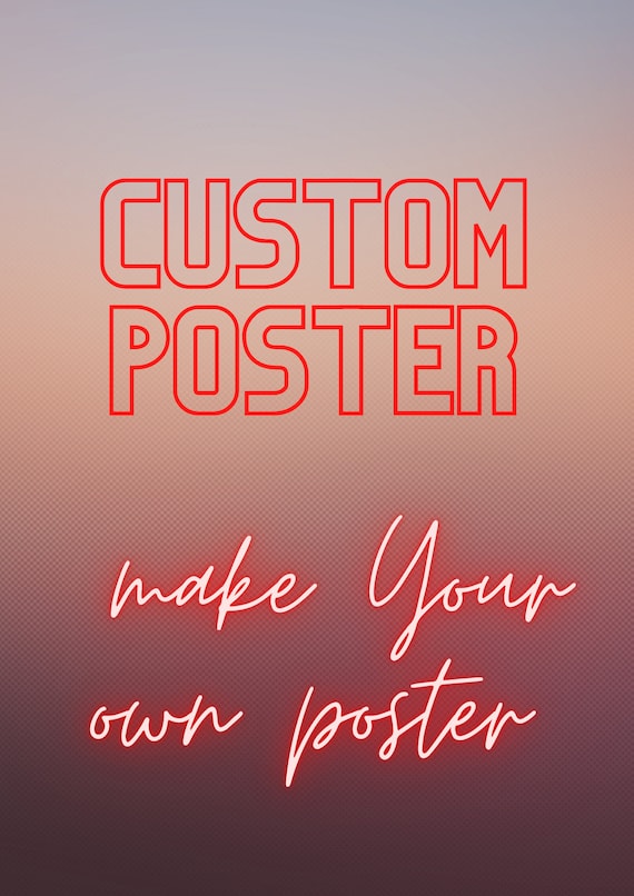 Customise Poster. Design Your Own | Etsy Australia