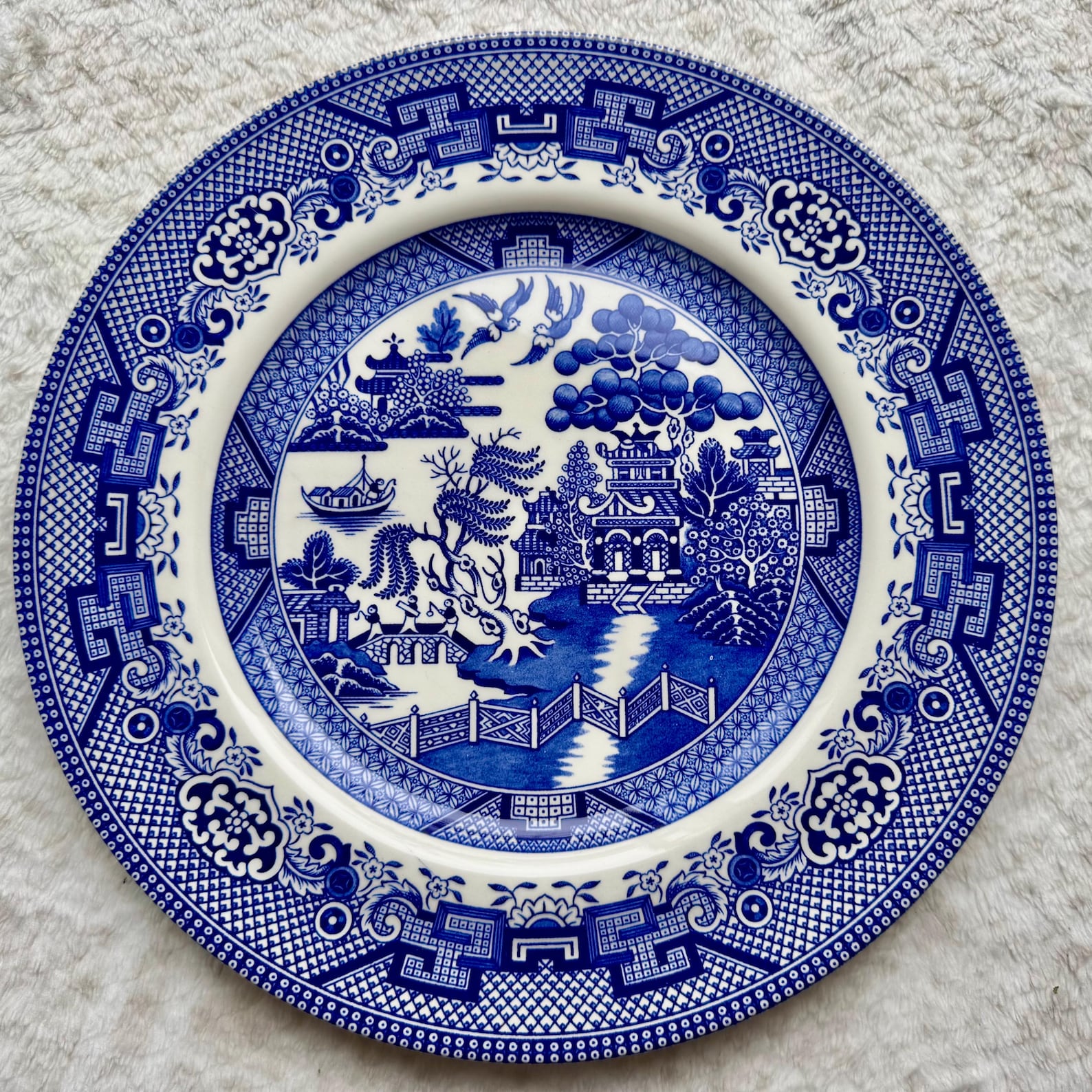 Vintage-inspired Blue & White Dinner Plates - Mix Match Your Favorites ...