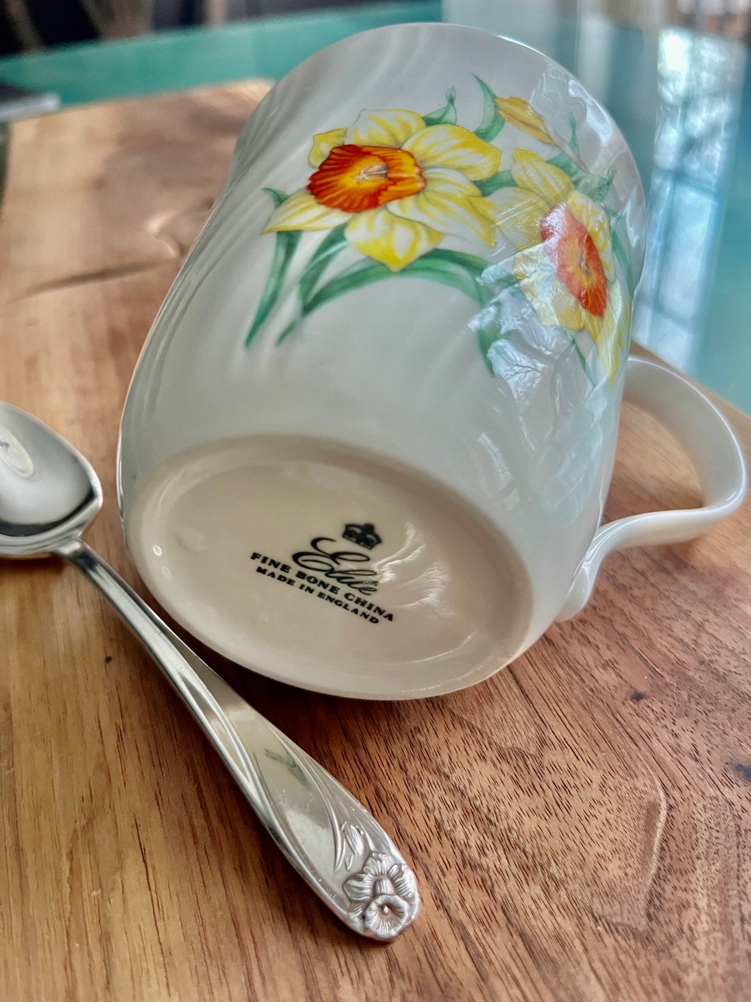 Stunning Mug & Spoon Daffodil Set Vintage Fine Bone China Mug From ...
