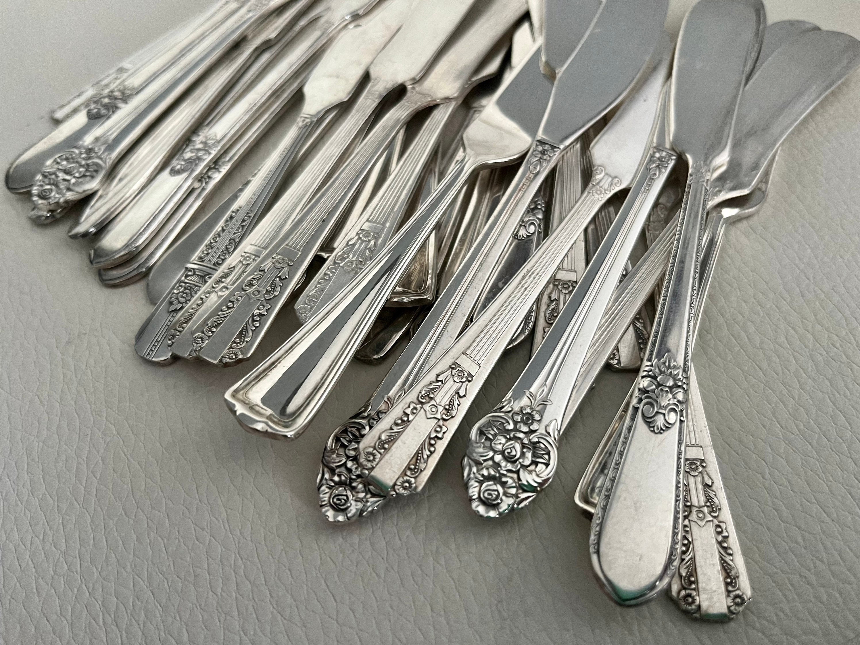 Vintage Mismatch Set of 30 Spreaders Silverware Silver Plate - Etsy