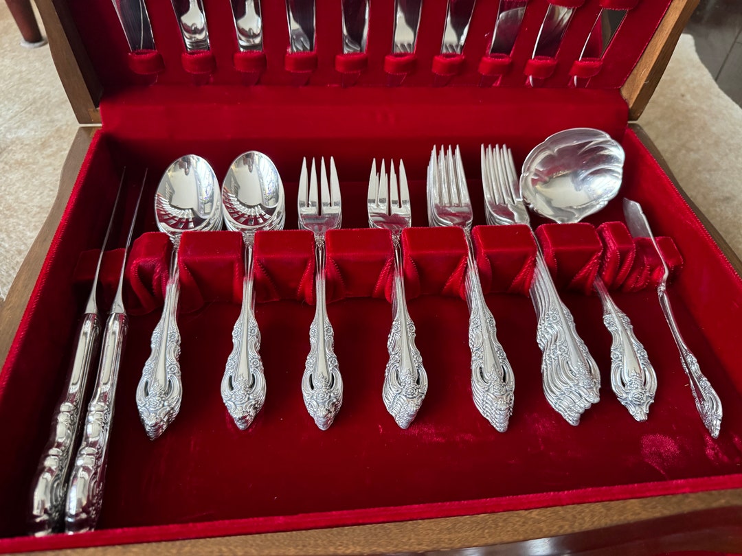 Artistry Vintage 1960+ Silverware Complete Silverplated Set for 12 ...