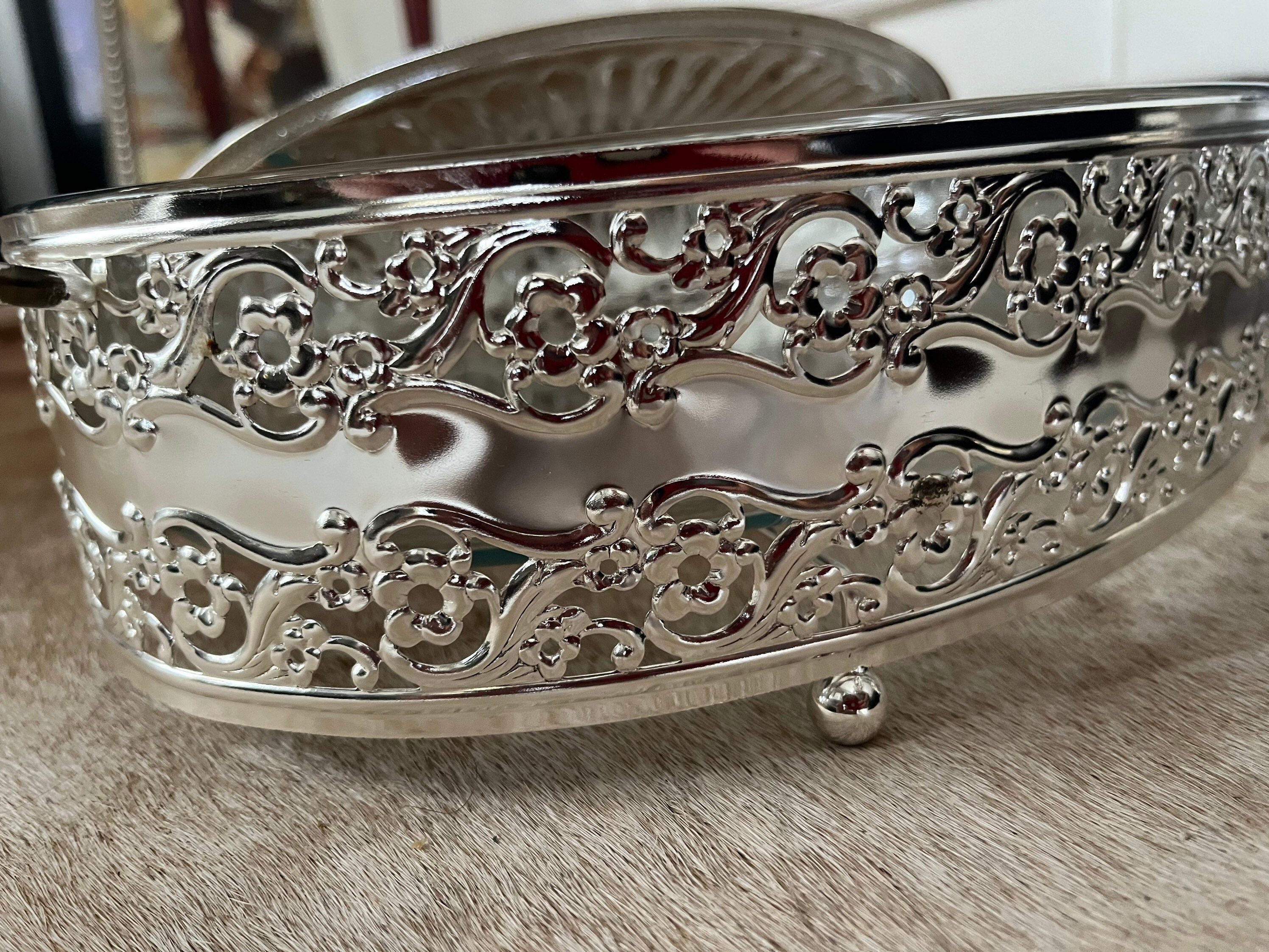 Vintage Large Oval Pyrex Tureen Vegetable Dish With Silver - Etsy