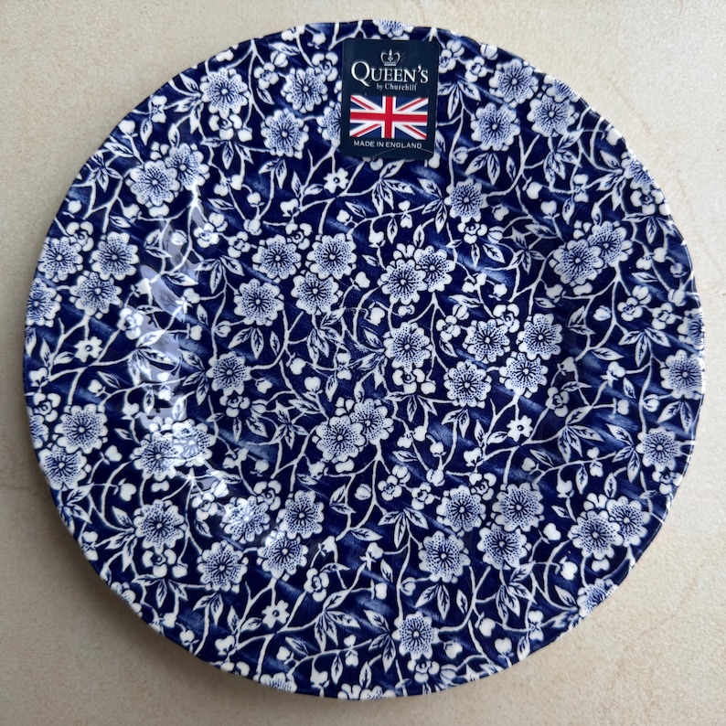 Blue & White Vintage Inspired Salad Plates | Gallery Wall Decor England ...