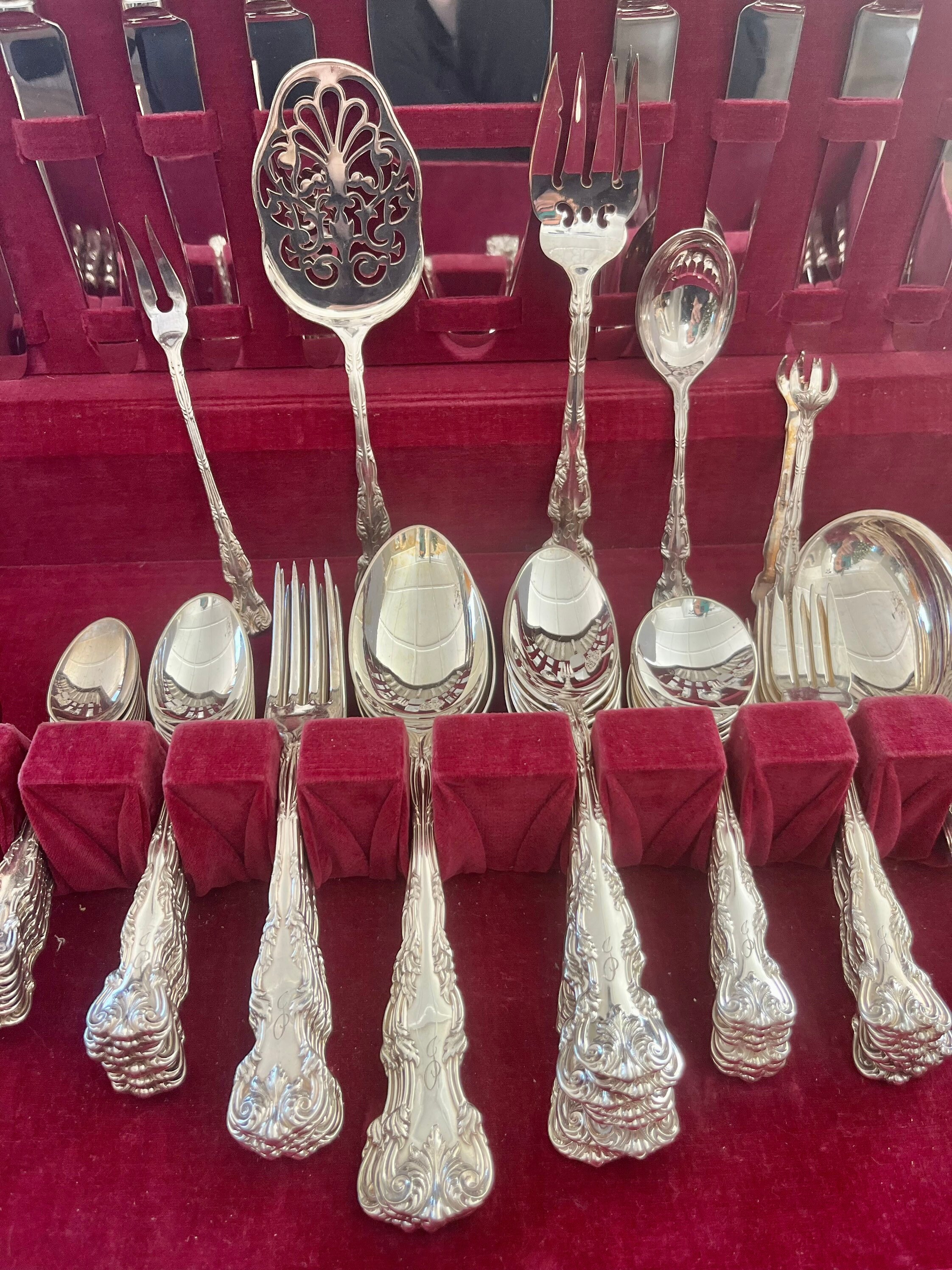 Birks Regency Plate Victoria Complete Silverware Set for 8 - Etsy