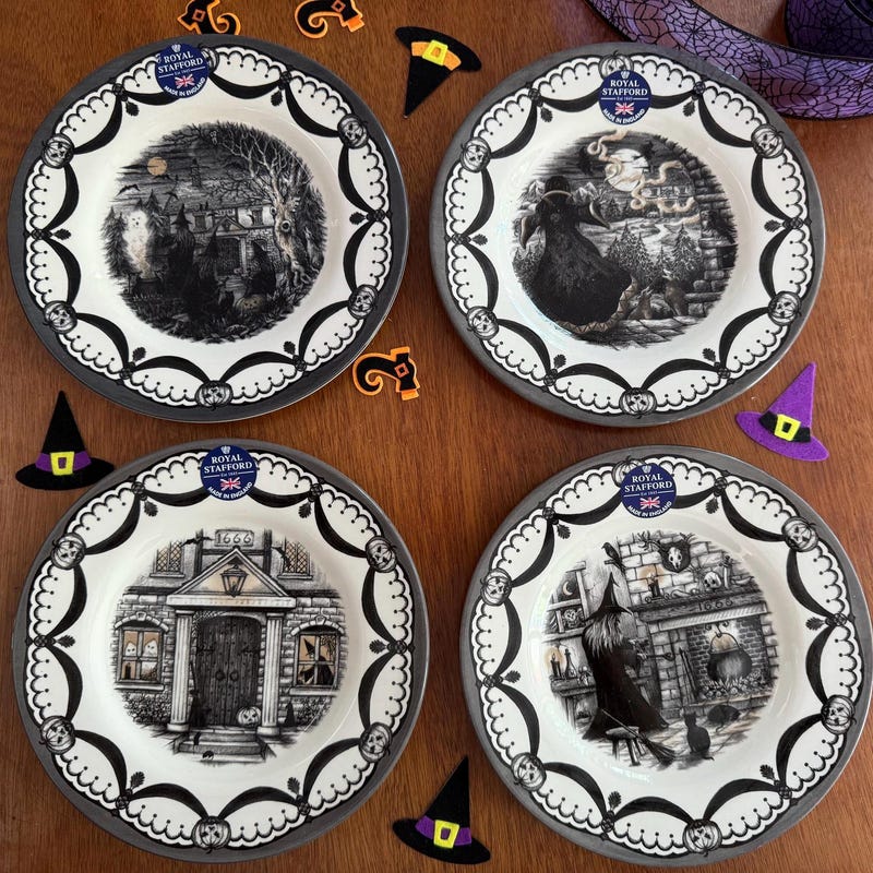 Gothic Plates Set of 4 - Etsy