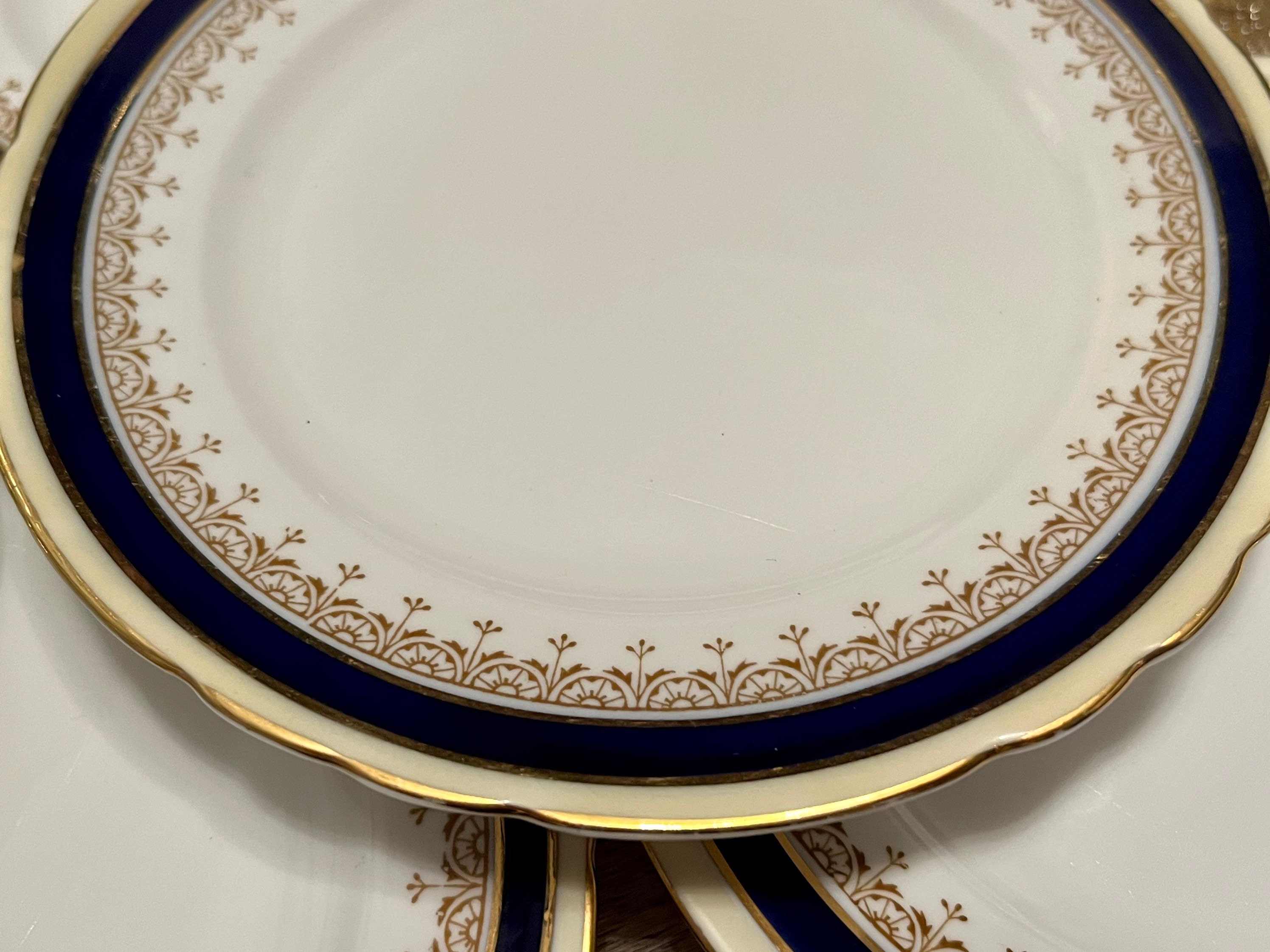 Vintage Aynsley Cobalt Blue & Gold wendover Pattern - Etsy