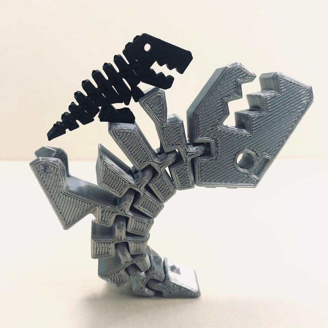 Flexible Articulated Dinosaur 3d Printed Dinosaur Fidget Etsy