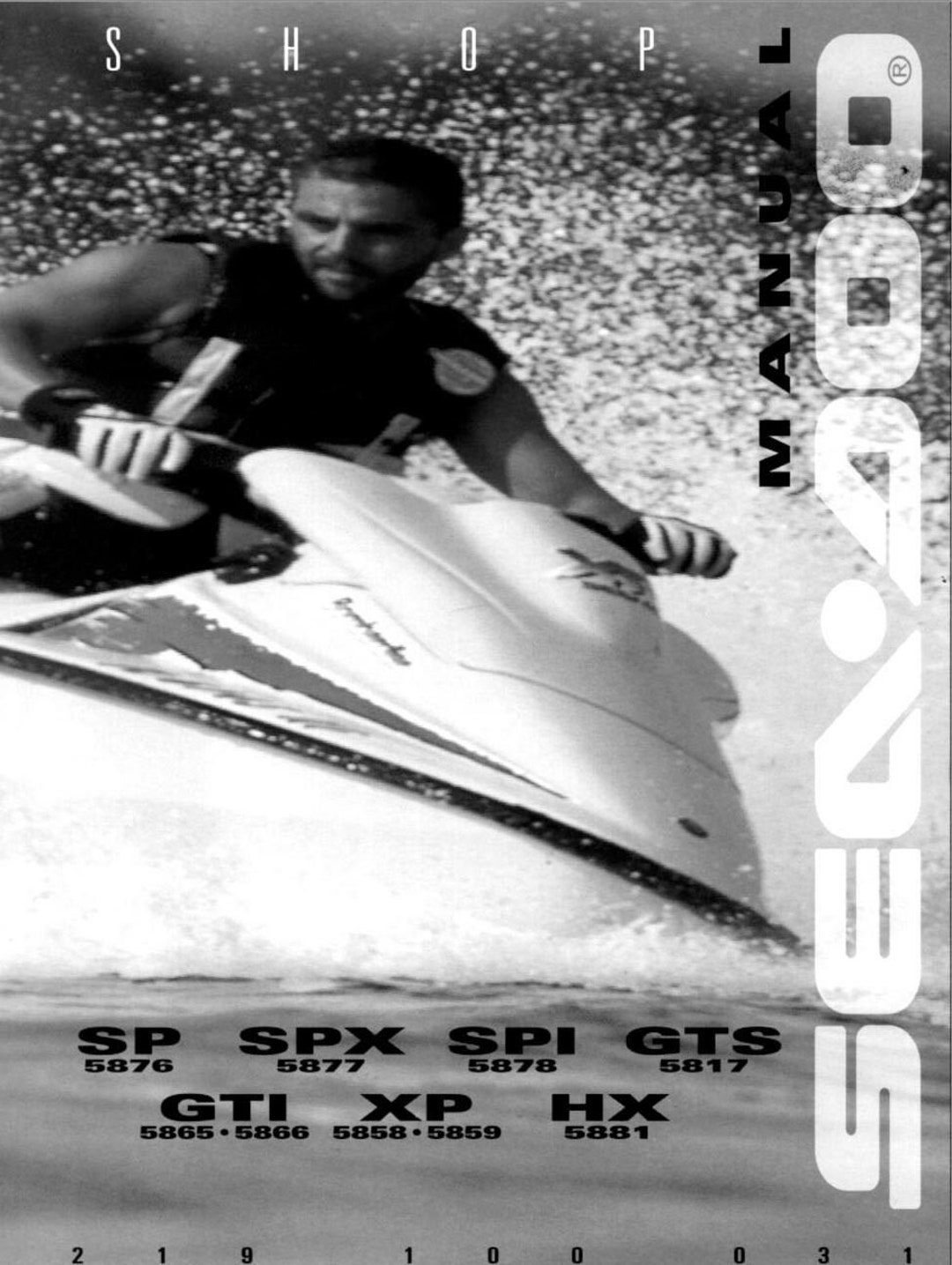 Sea-doo 1996 SP Spx Spi Gts Gti XP HX Service Shop Repair Manual ...