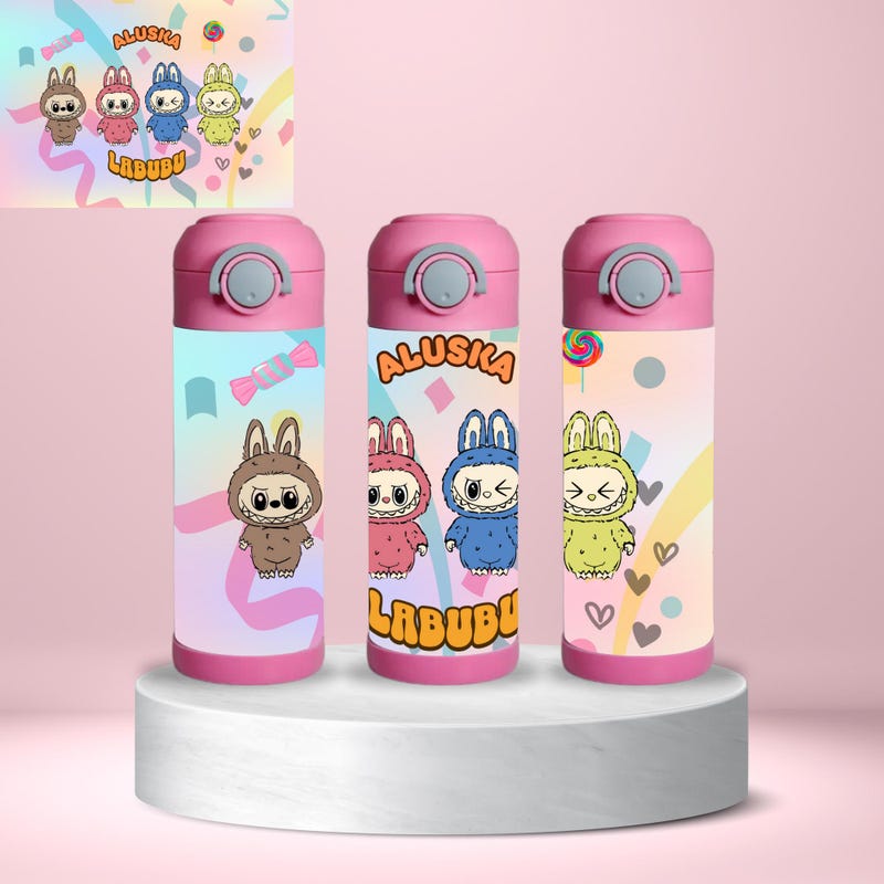 Labubu Water Bottles - Etsy