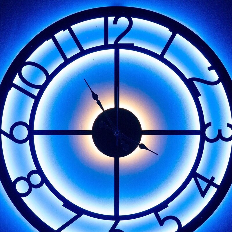 Illuminated Clock - Etsy