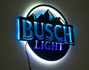 Busch Light Sign Vintage - Etsy