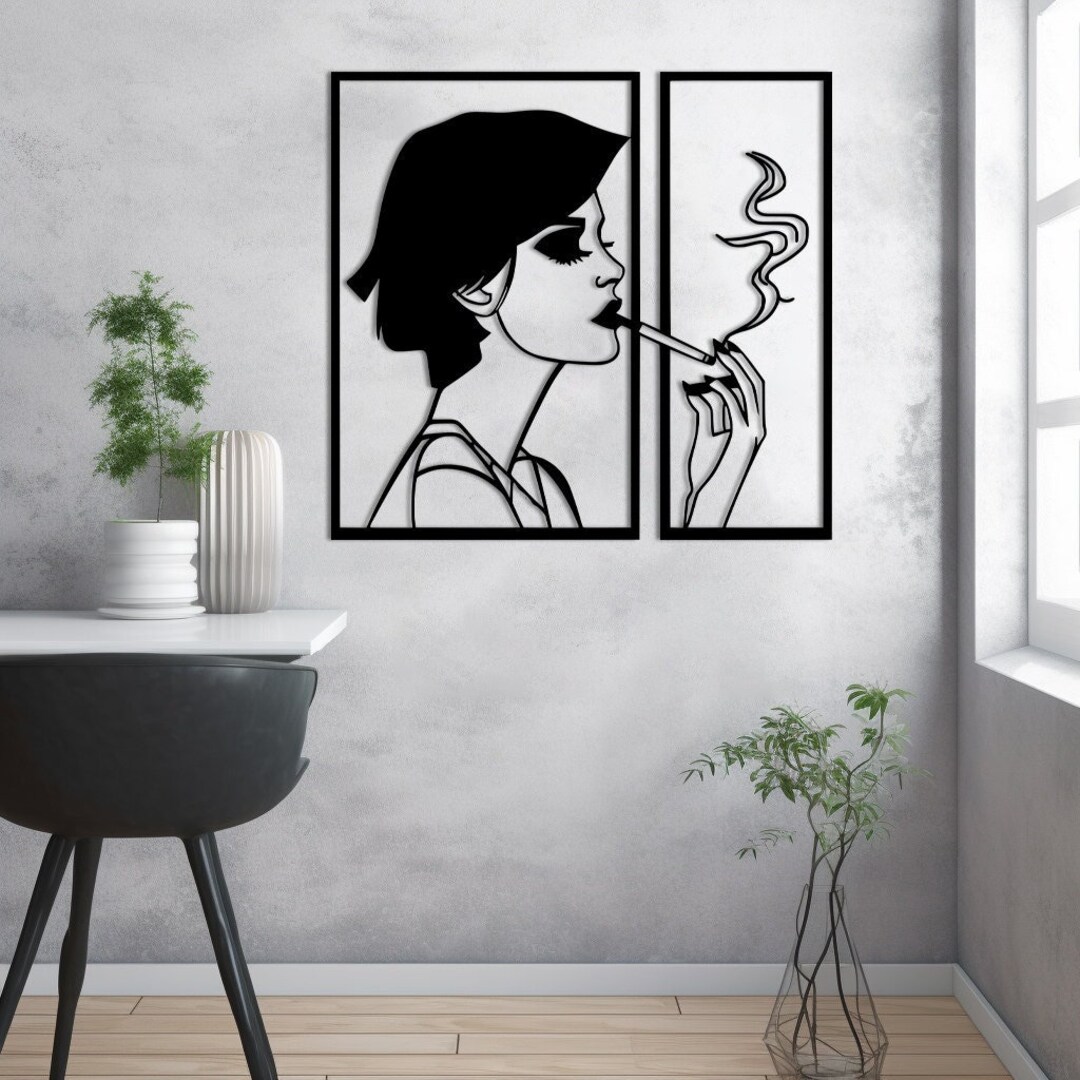 Feminine Figure Artwork for Wall , Elegant ,minimalist Portrait of a ...