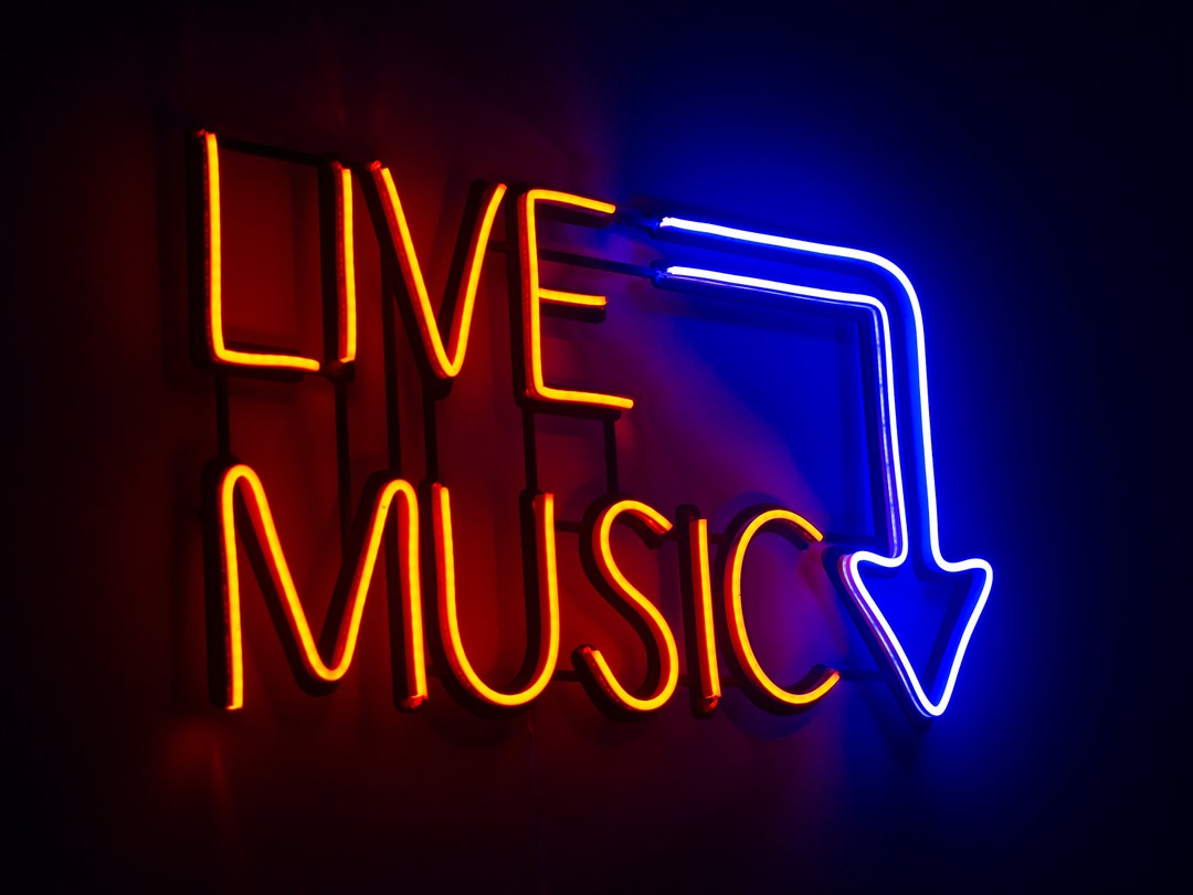 LIVE MUSIC Neon Sign, Neon Music Sign, Music Studio Decor - Etsy