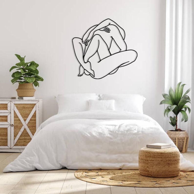 Buy Intertwined Love Line Art Couple Wall Art Home Wall Art Online In India Etsy