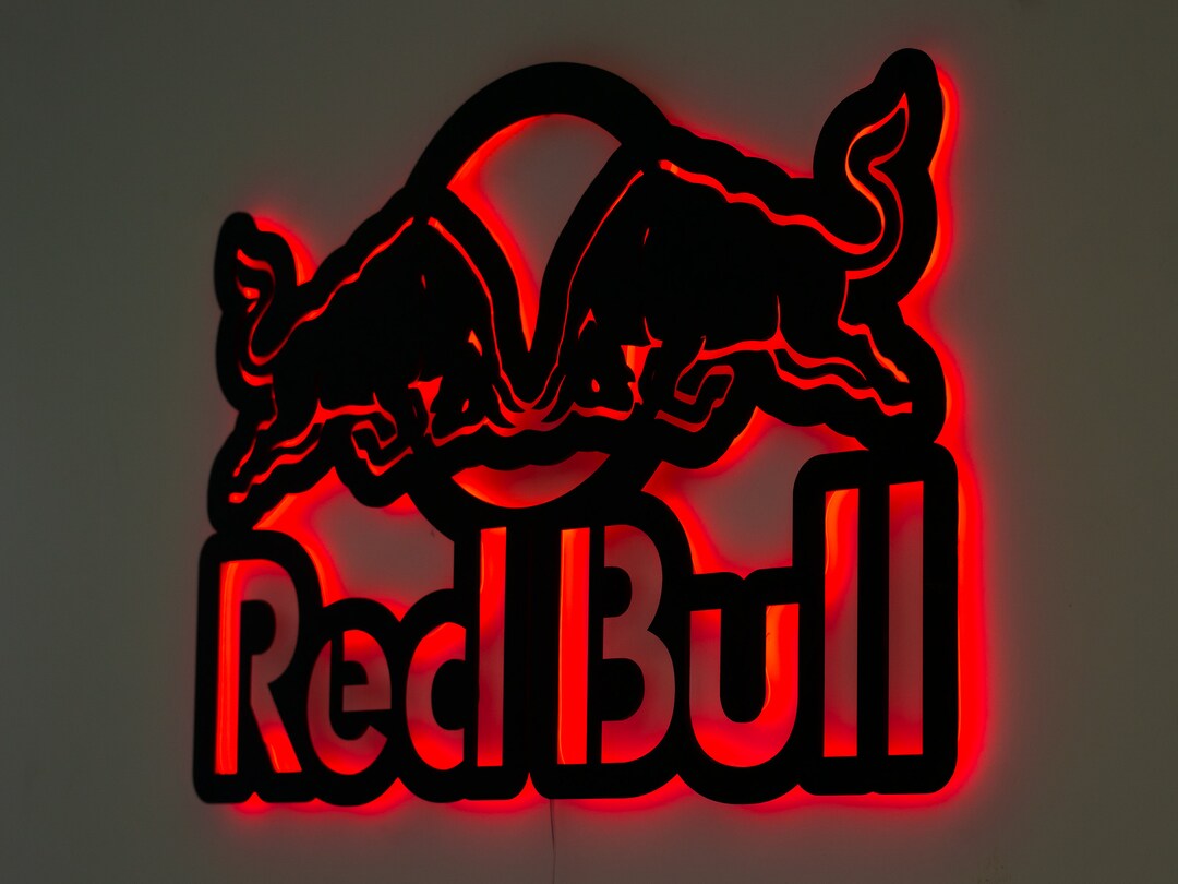 Red Bull Neon Sign, Red Bull Metal Neon Sign, Red Bull Gift - Etsy