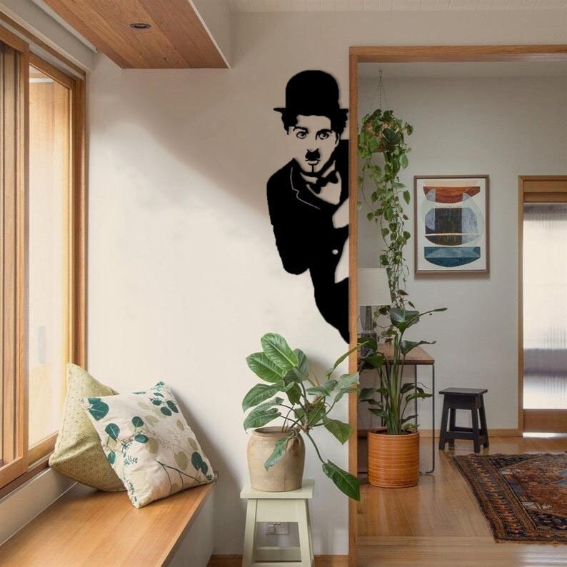 Charlie Chaplin Wall Artchaplin Metal Decormetal Wall - Etsy