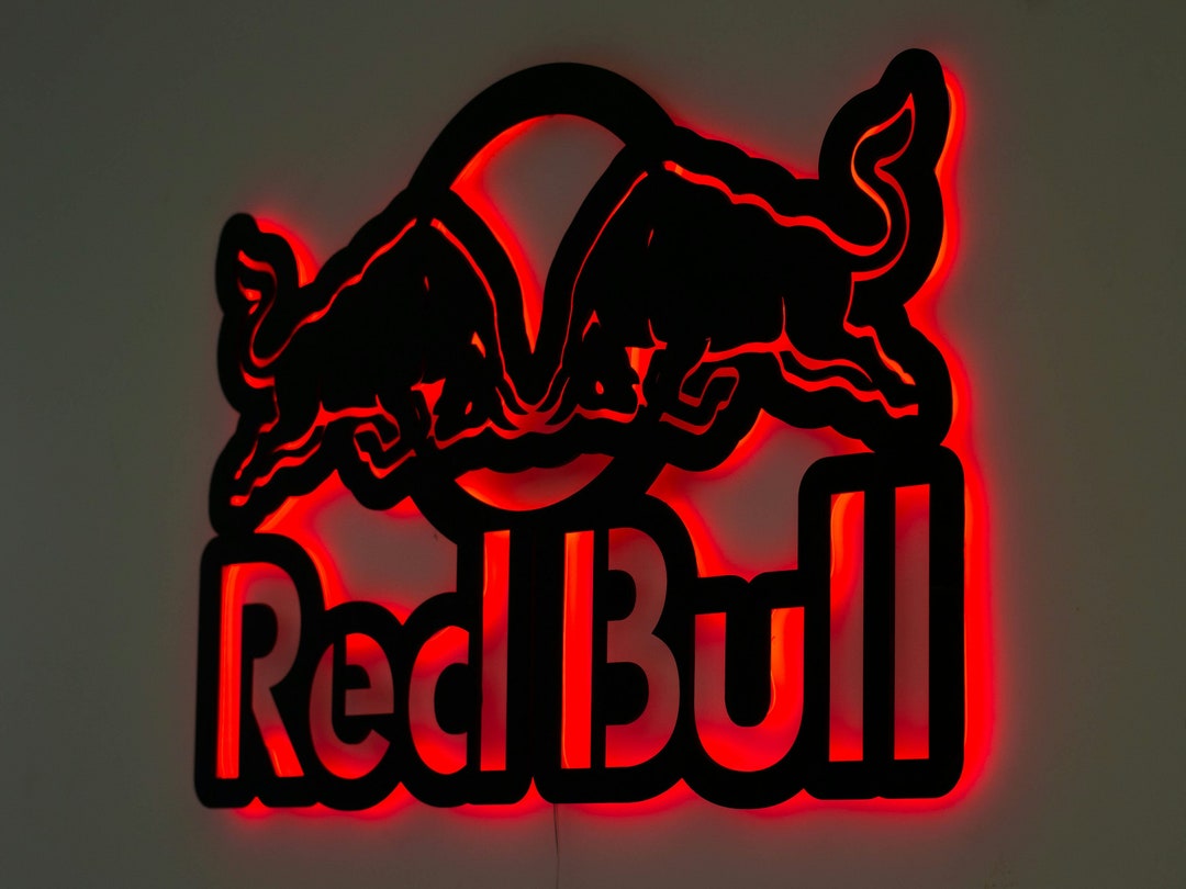 Red Bull Neon Sign, Red Bull Metal Neon Sign, Red Bull Gift - Etsy UK