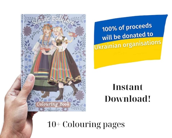 Digital Printable Slavic Folklore Colouring Book 100% of - Etsy